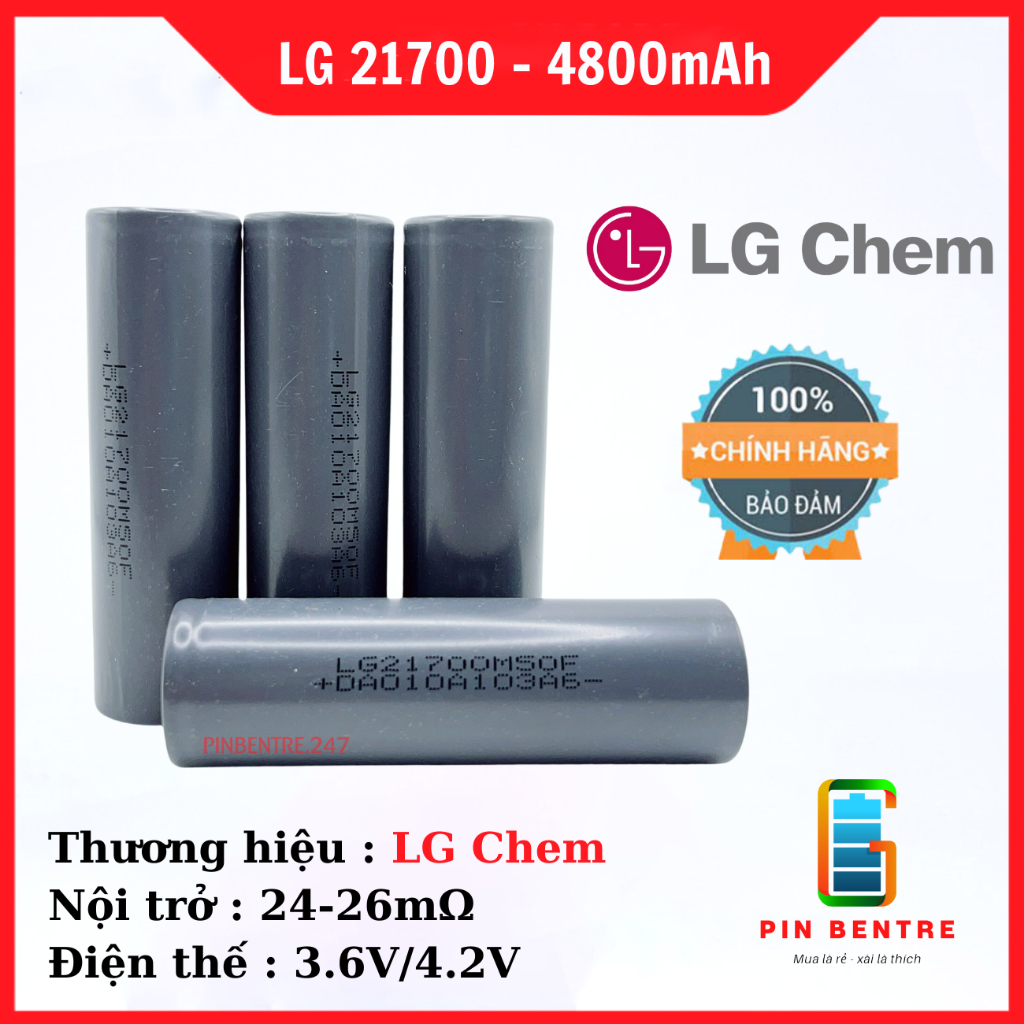 Cell Pin LG 21700 Dung Lượng 4800mAh xả 15A hàng mới chính hãng ...