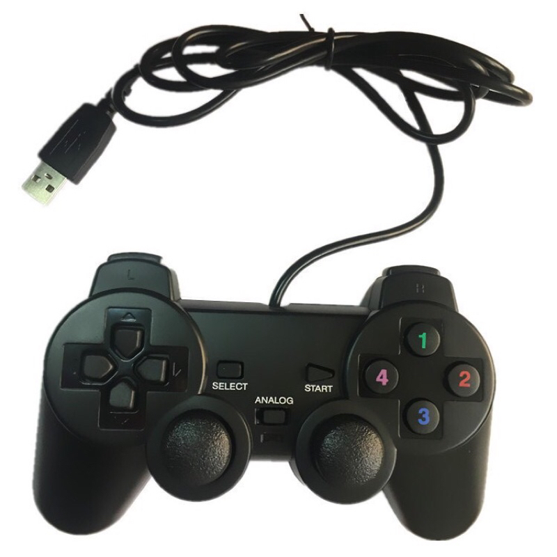 Tay cầm chơi game cho PC/Laptop, PS2, PS3 cổng USB đen (có gạt Analog ...