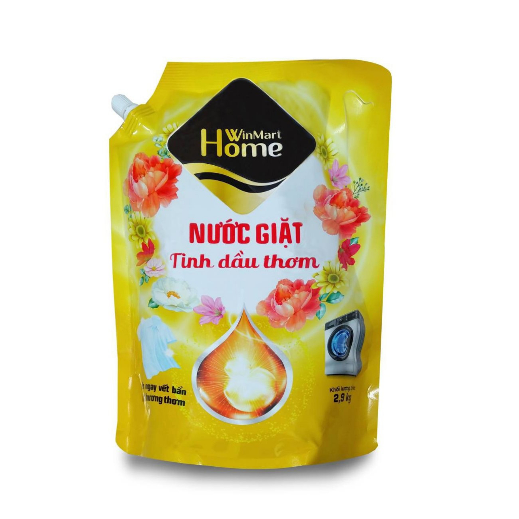Nước giặt cửa trước Winmart Home tinh dầu thơm túi 2.9kg | Shopee Việt Nam