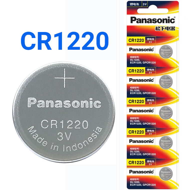 Pin Panasonic CR1220 3V chính hãng vỉ 5 viên | Shopee Việt Nam