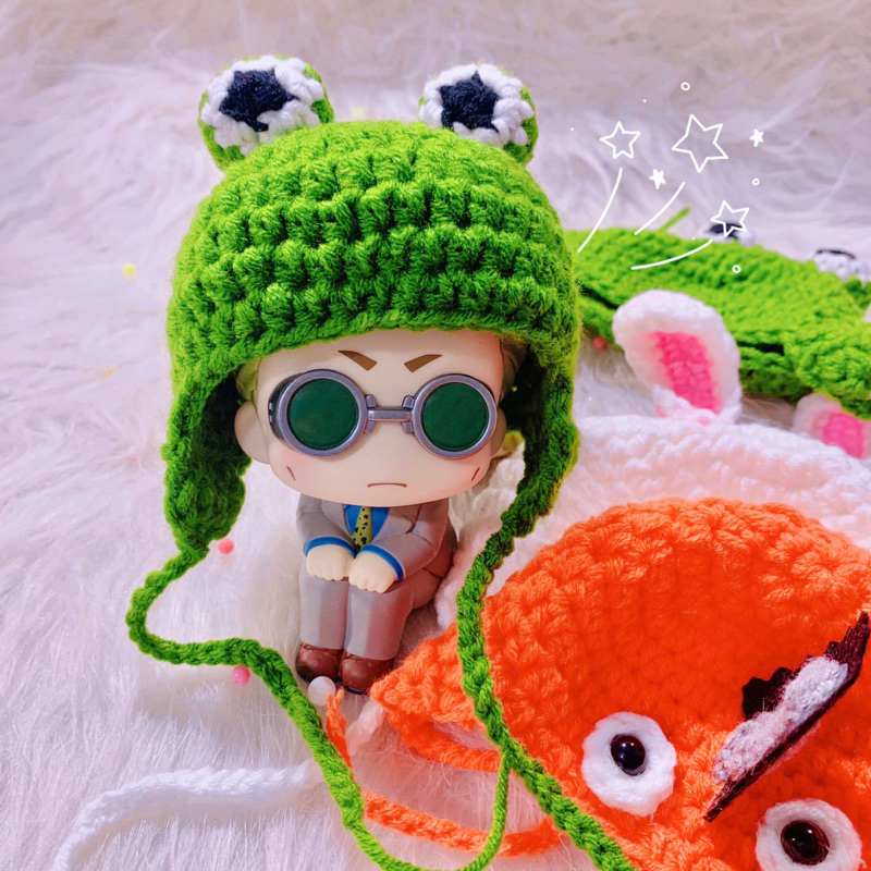 [Sẵn]Outfit Lookup anime | Mũ Len Ếch Handmade Lookup anime | Phụ kiện ...