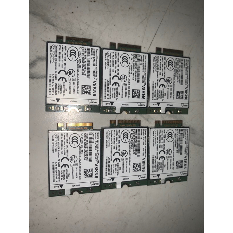 Card wwan 4G DW5811E V8KN6 EM7455 laptop Dell Latitude 5300 E5270 E7270 ...