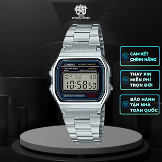 Đồng Hồ Unisex Casio A158WA-1, Size 33mm, Dây Thép Không Gỉ, Hàng Chính Hãng 1994s WATCH ...