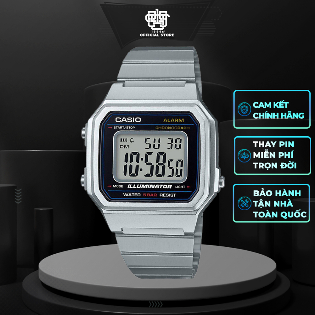 Đồng Hồ Nam Casio B650 / B650WD-1A Dây Thép Không Gỉ, Size 43,1×41,2mm ...