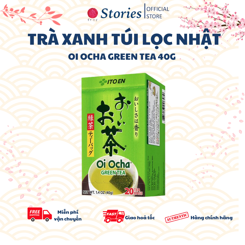 Trà xanh Nhật Bản túi lọc Oi Ocha Green Tea 40gr | Shopee Việt Nam