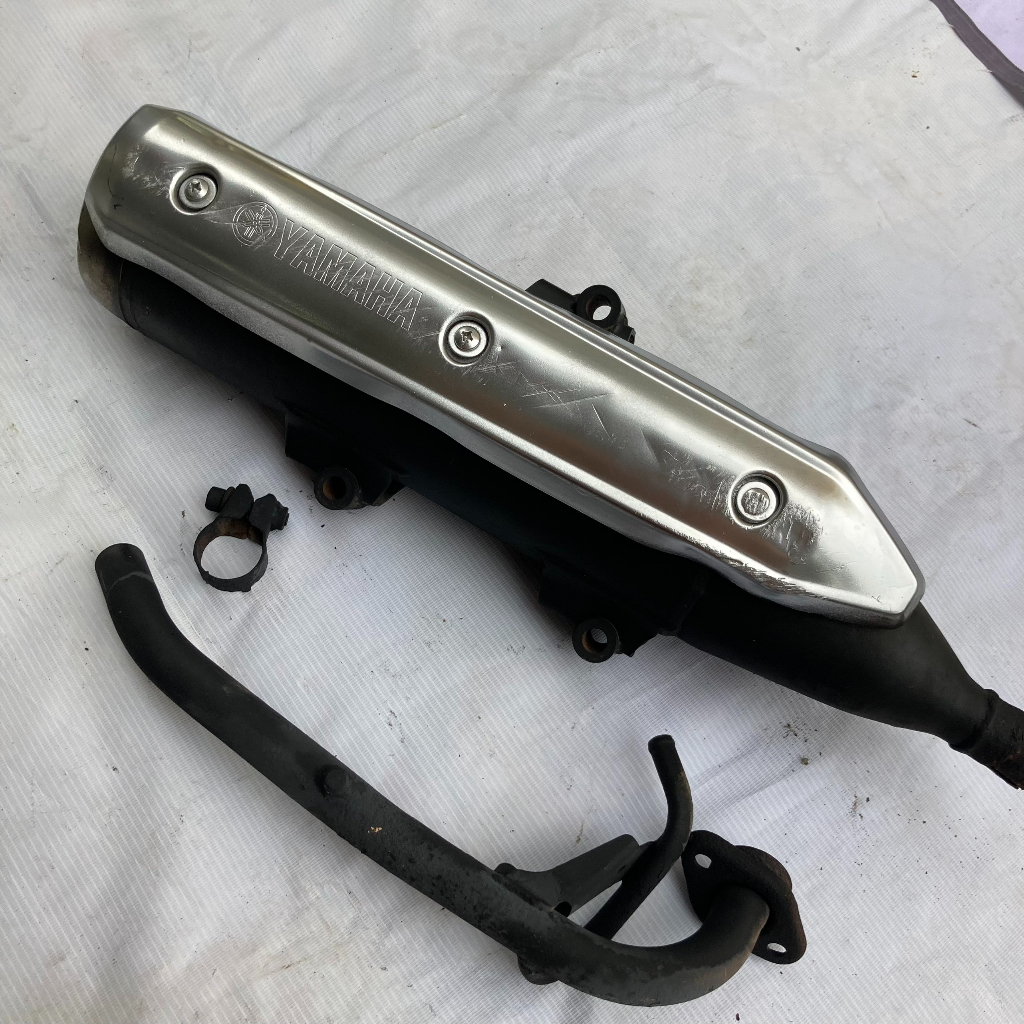ống xả yamaha nouvo 4 Lx / Pô xe novo 4 lx + kèm cả cổ + nẹp inox bảo ...