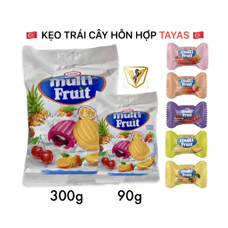 [HCM-HOẢ TỐC] Kẹo Trái Cây Hỗn Hợp TAYAS 90g / 300g Thổ Nhĩ Kỳ - MULTI ...