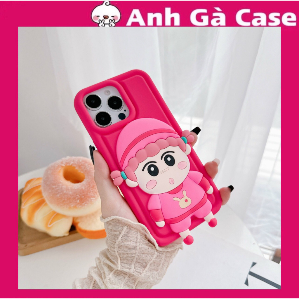 Ốp lưng iphone SU HỒNG DẺO HÌNH CÔ GÁI DỄ THƯƠNG7p/8p/x/x max/11/11prm ...