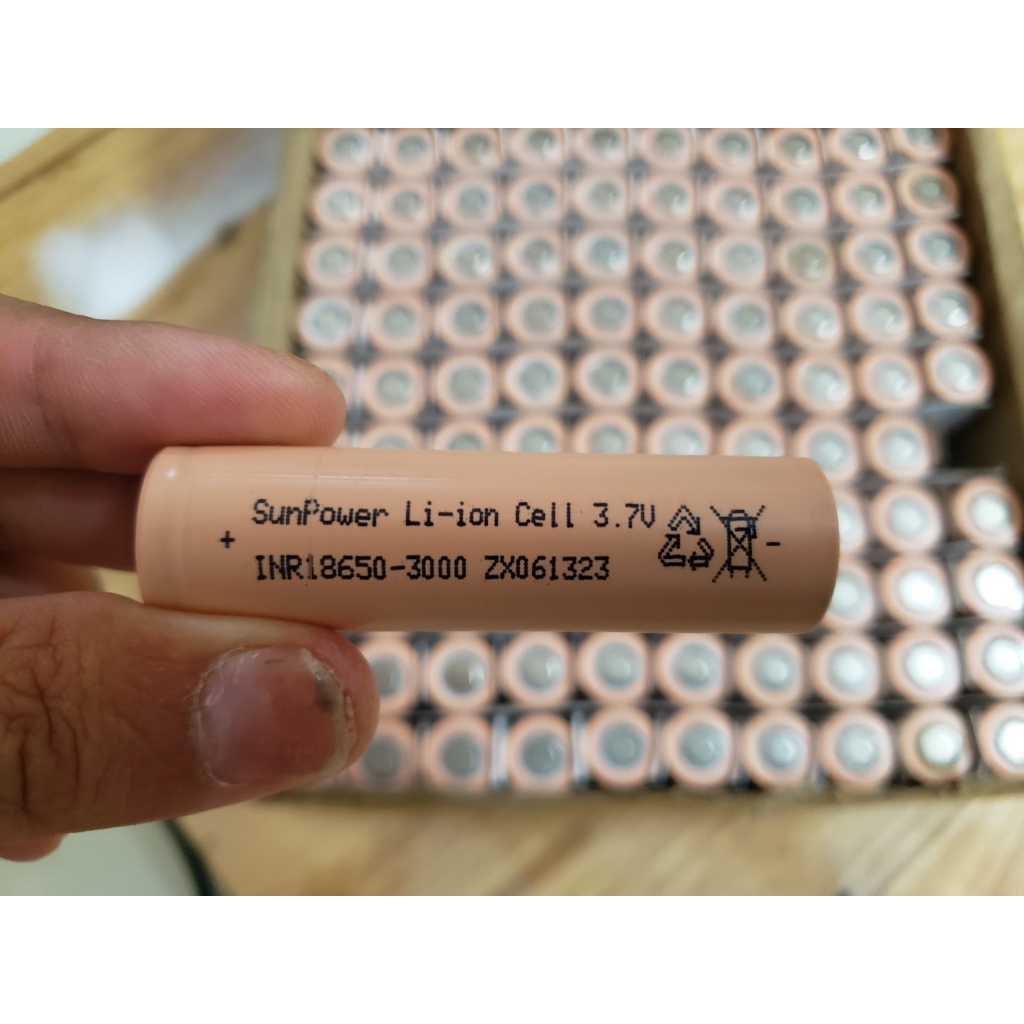 Rẻ nhất Shopee. Pin Lithium - ion SUNPOWER 18650 (3000mAh) Mới (New ...