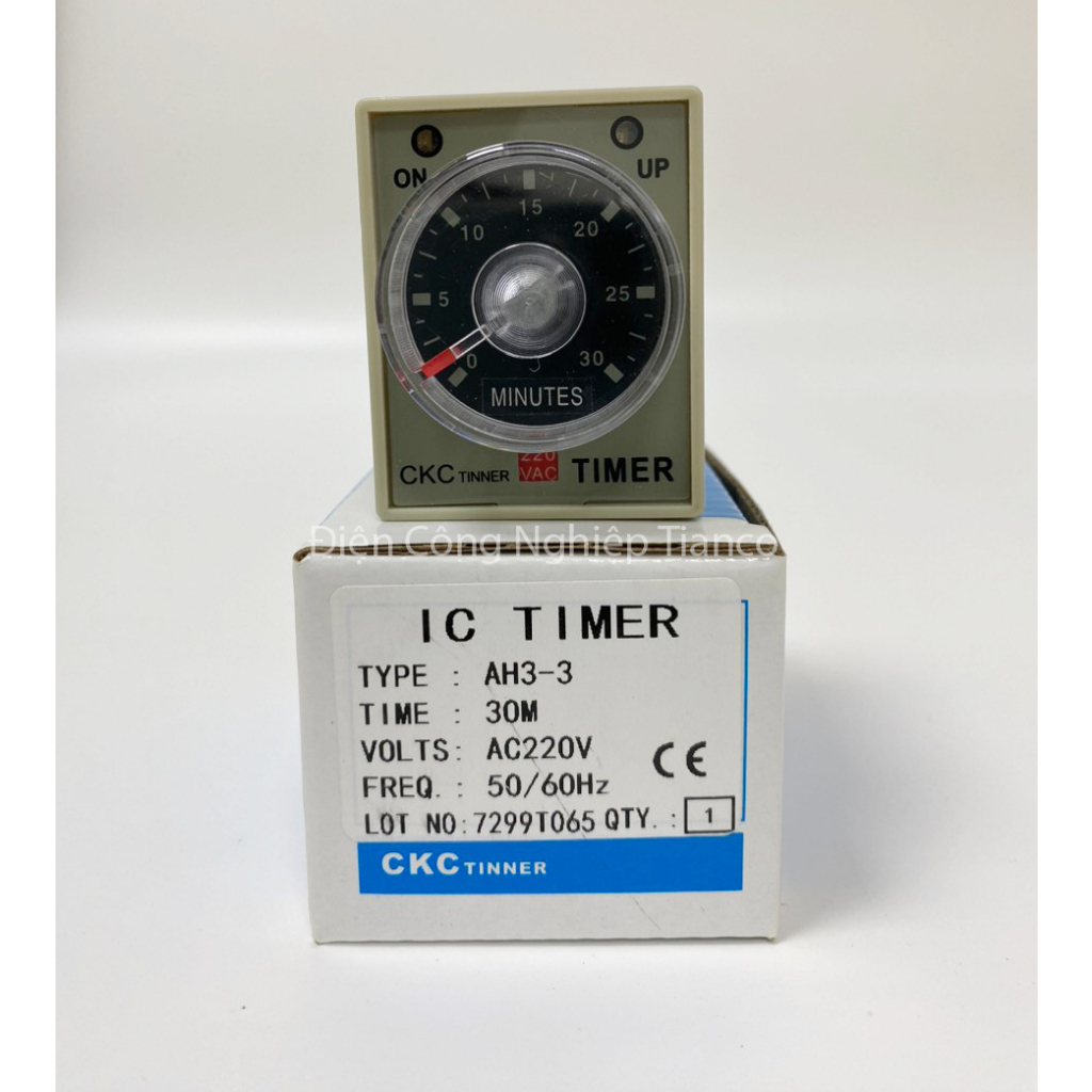 Rơ le thời gian CKC AH3-3 AC220V kèm đế | Shopee Việt Nam