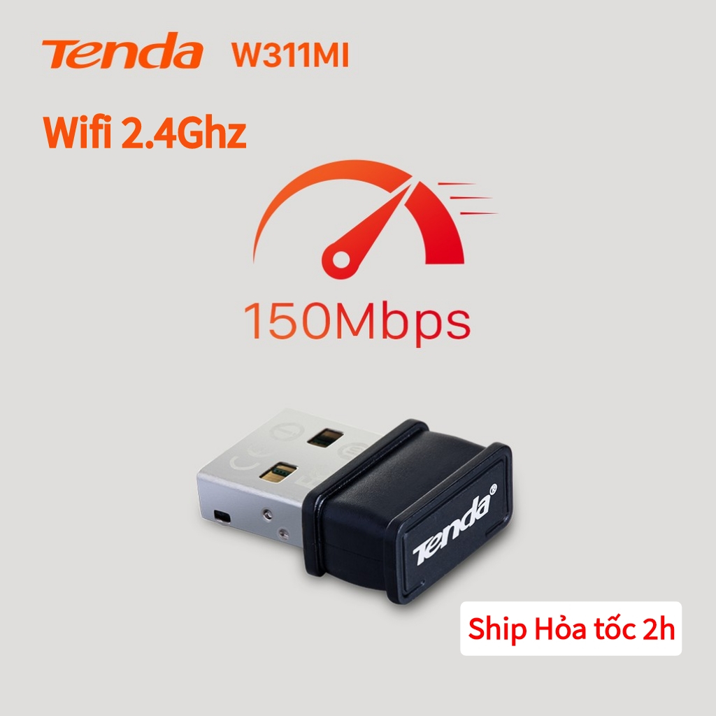 [Hỏa Tốc - tích hợp Driver] USB Tenda 150Mbps W311MI - Kết nối WiFi cho ...