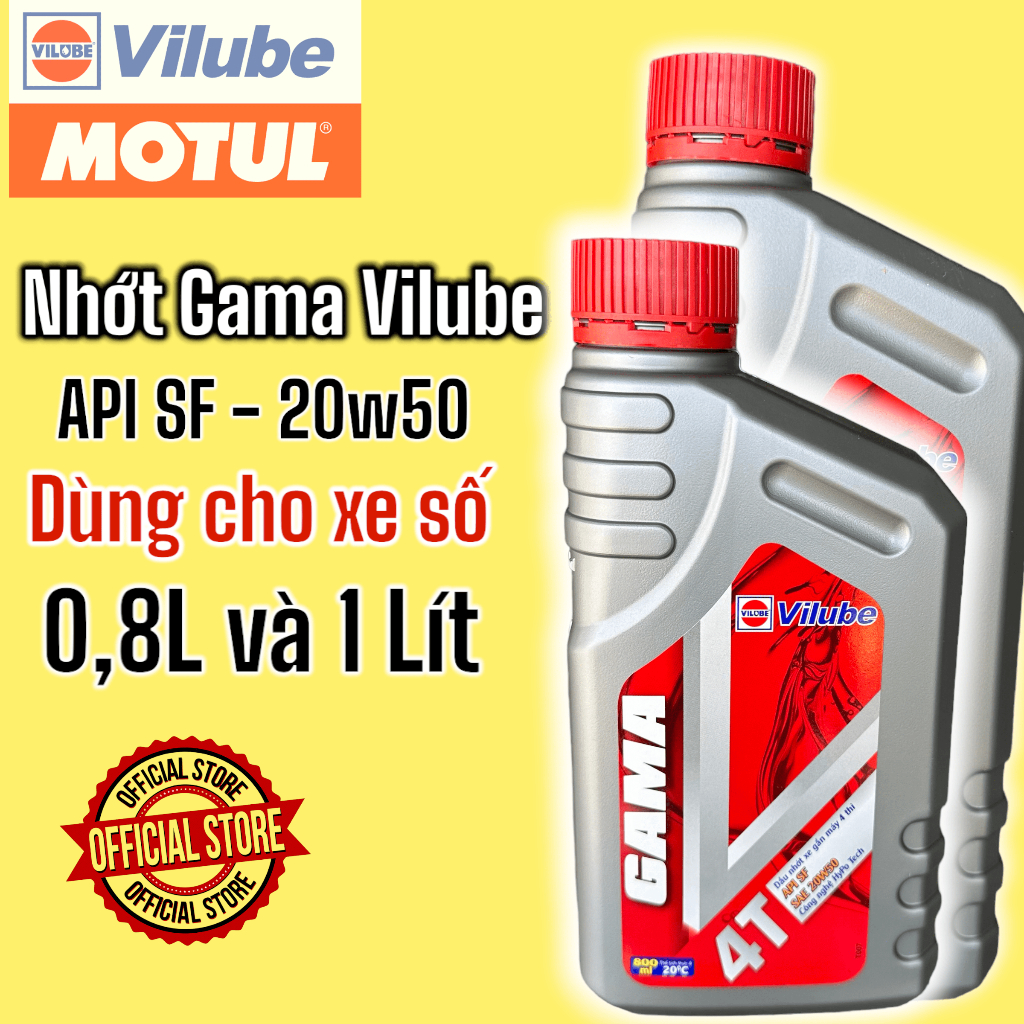 Dầu Nhớt Vilube Gama 20W50 0,8L 1L Chính Hãng Cho Xe Số | Shopee Việt Nam