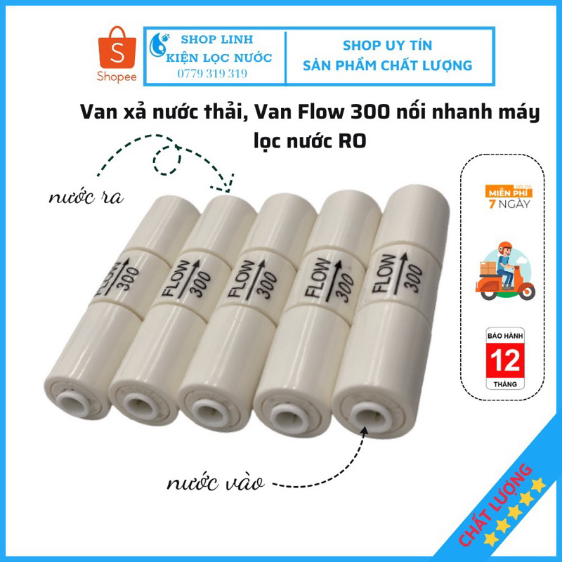 Van nước thải, van flow 300 dành cho máy lọc nước | Shopee Việt Nam