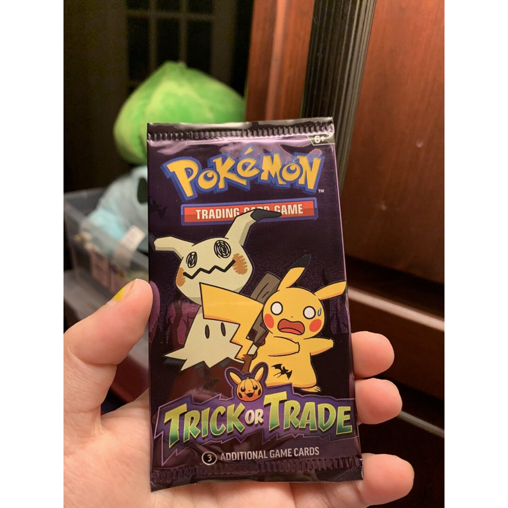 [ Ora Ora ] Túi 3 thẻ bài mimikyu Pack Pokemon trick or trade Card Game ...