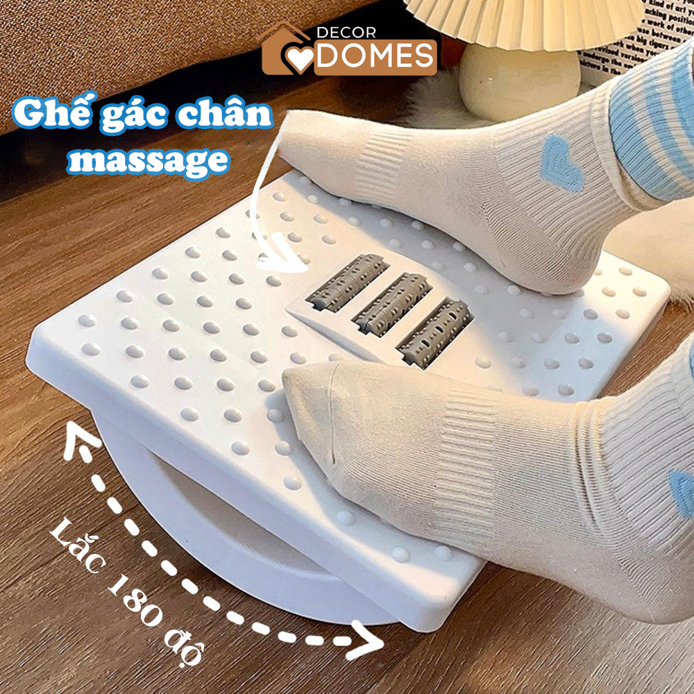 Ghế gác chân massage, kê chân công thái học dân văn phòng cải thiện tư ...