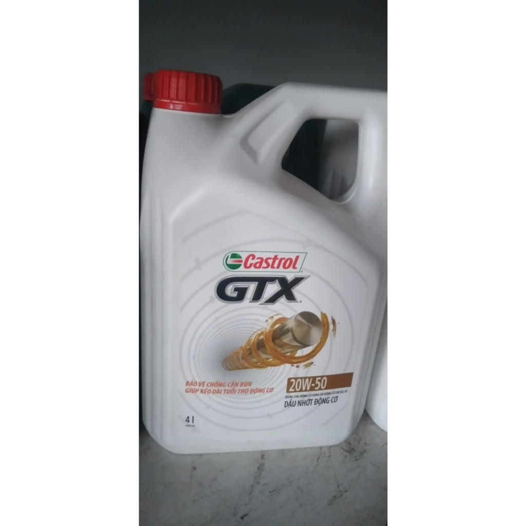 DẦU ĐỘNG CƠ CASTROL GTX 20W50 4 LÍT | Shopee Việt Nam