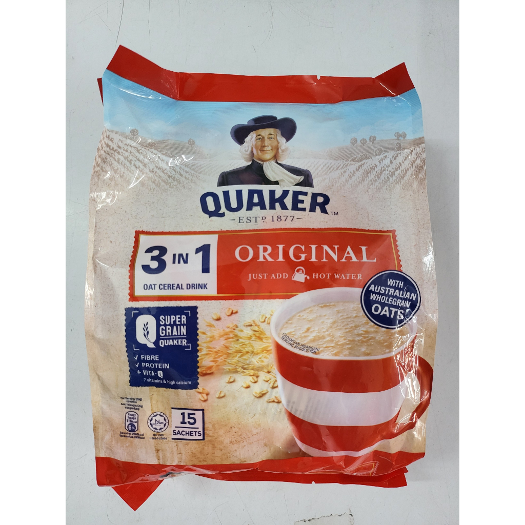 [Túi ĐỎ 420g] BỘT UỐNG YẾN MẠCH VỊ TRUYỀN THỐNG [Malaysia] QUAKER Original Oat Cereal Drink ...