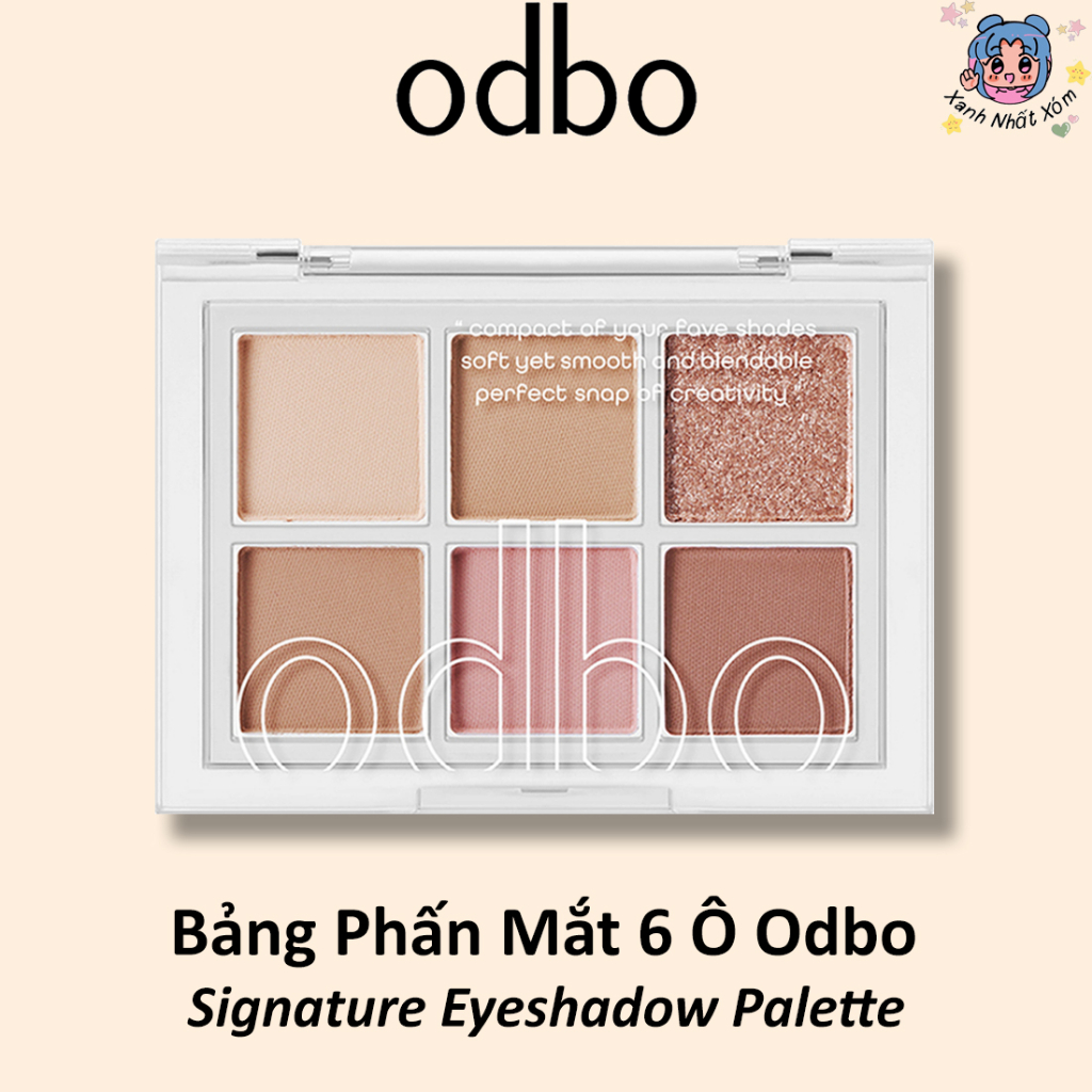 Bảng Phấn Mắt 6 Ô Odbo Signature Eyeshadow Palette | Shopee Việt Nam