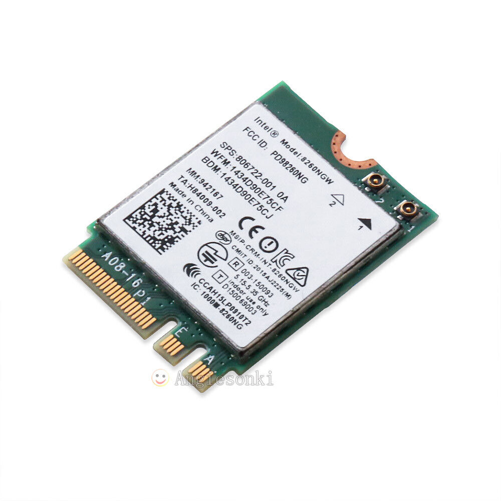 Card thu sóng wifi laptop Intel Dual Band Wireless AC7260 AC7265 AC8260 ...