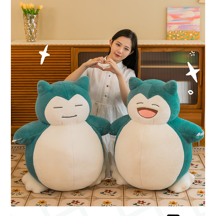 Thú bông pokemon Snorlax (kabigon) mẫu mới size to (45cm--->80cm) siêu ...
