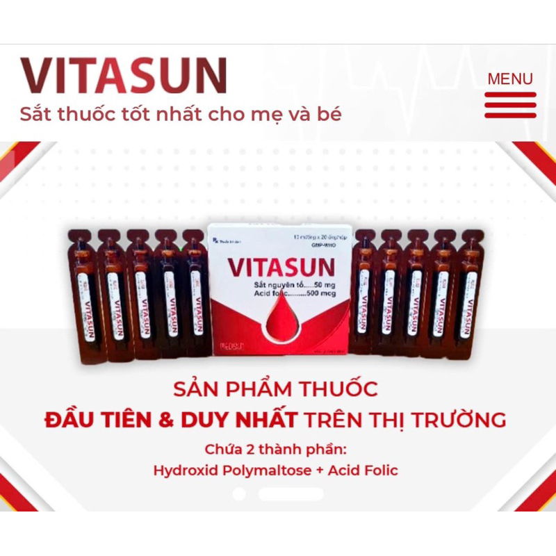 [ CHÍNH HÃNG ] : BỔ MÁU VITASUN - Phòng ngừa Thiếu máu cho Bà Bầu và ...