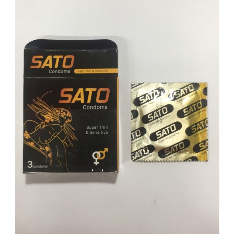 Bao cao su SATO - Siêu mòng & gân gai - Cảm giác chân thật | Shopee ...