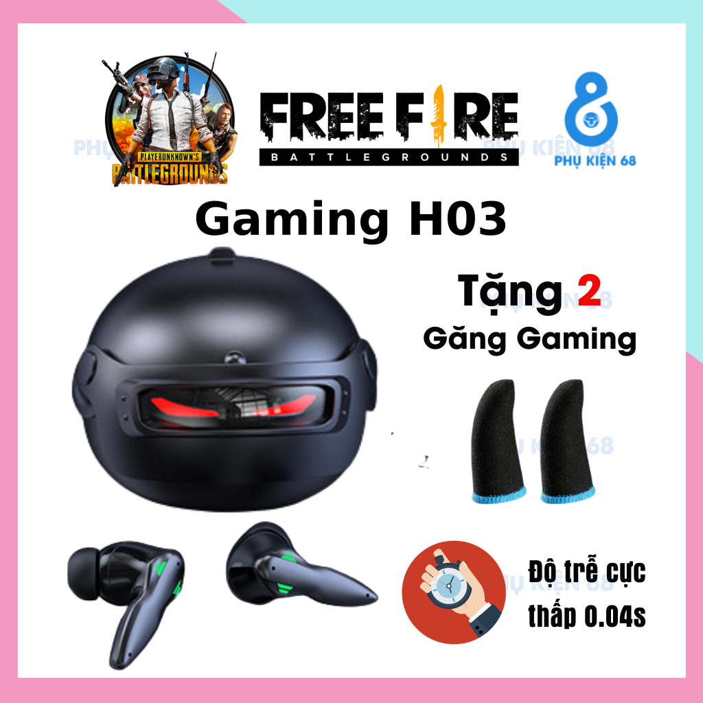 Tai nghe chơi Game không dây H03 Tai nghe Gaming Bluetooth độ trễ cực ...