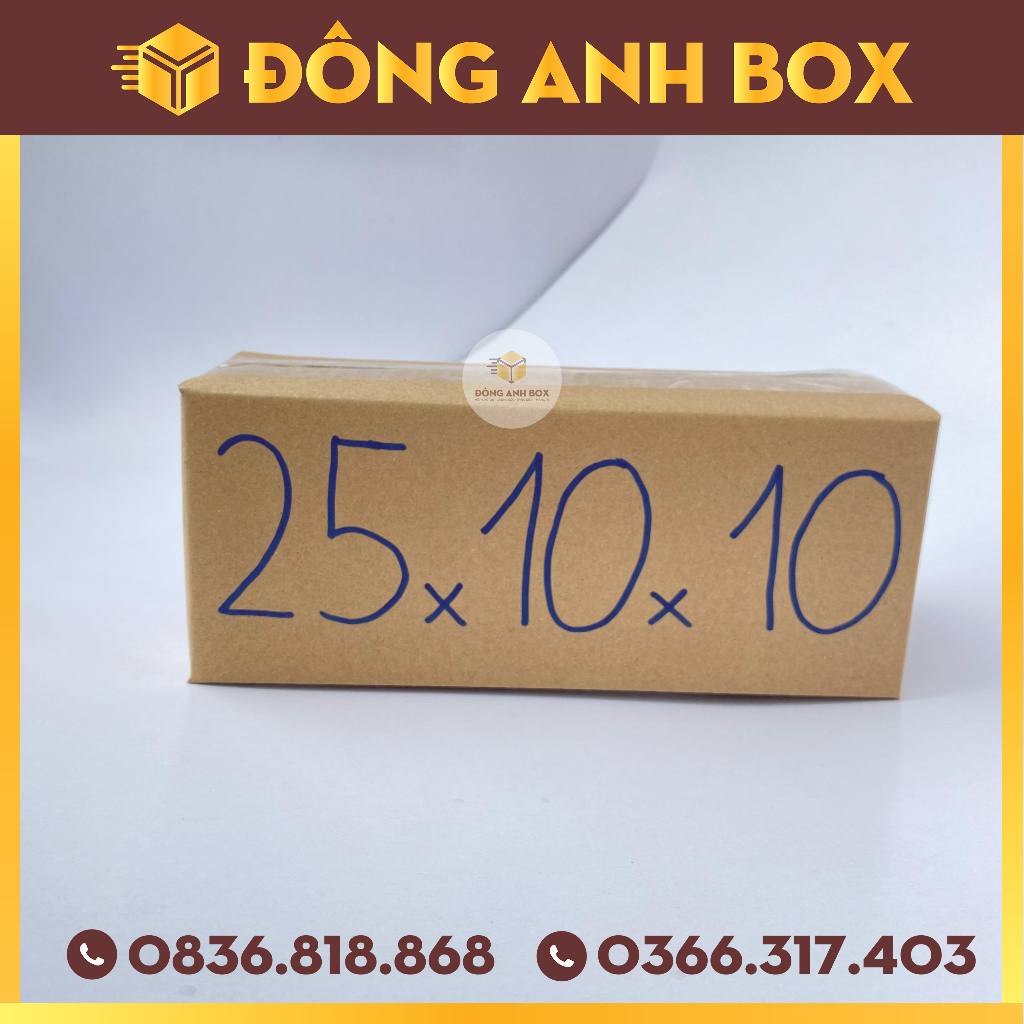 Set 50 hộp 25x10x10, hộp giấy đóng hàng, hộp shipcod ,hộp carton giá rẻ ...