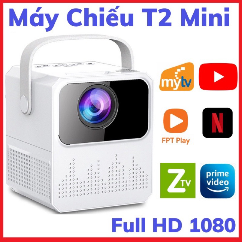 Máy Chiếu T2 Mini Android 9.0 Ram 1G - Bộ Nhớ 8G - Độ Phân Giải 1080HD ...