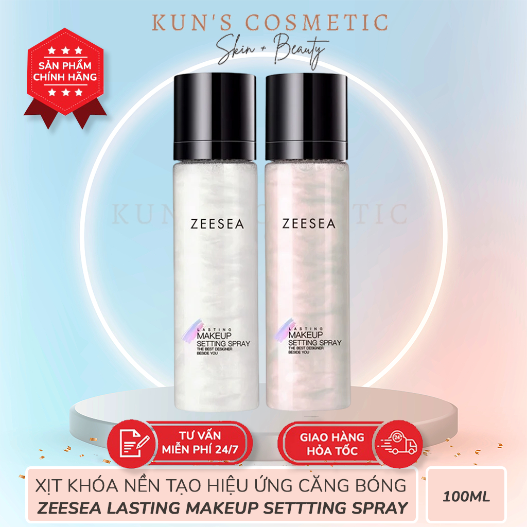 Xịt Khóa Nền Tạo Hiệu Ứng Căng Bóng Lâu Trôi Zeesea Lasting Makeup Settting Spray 100ml | Shopee ...