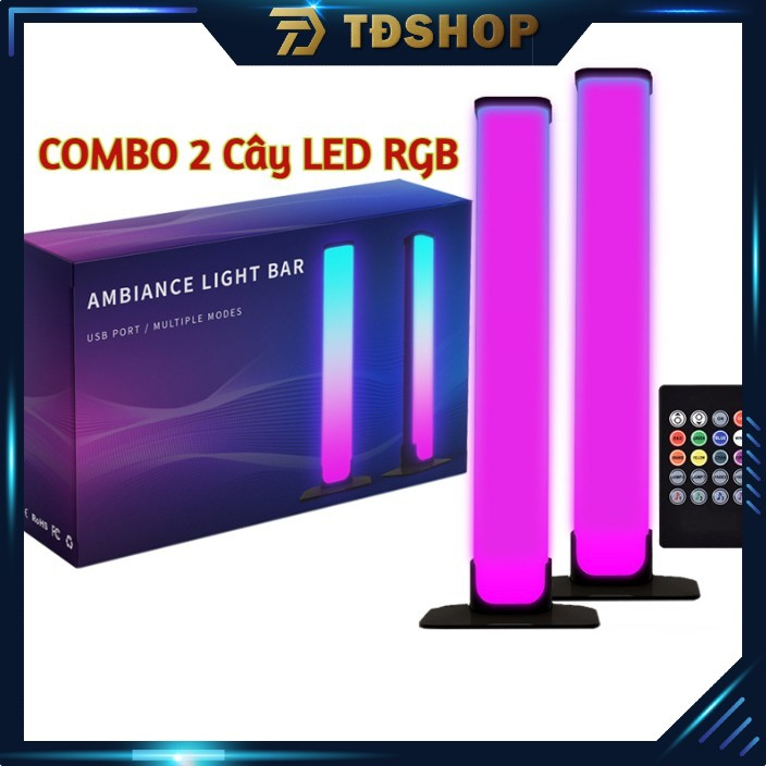 Combo 2 Cây Đèn LED RGB Trang Trí PC & Ô Tô Và Decor Phòng Cực Kì Đẹp ...