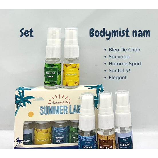 [Set Nam] Set Bodymist mini 10ml Nam Tính, Sang Trọng, Tinh Tế - Summer ...