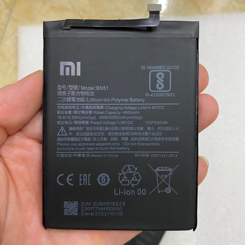Pin Xiaomi Redmi 8 / 8A (BN51) 5000mAH loại AA bao test đổi mới ...
