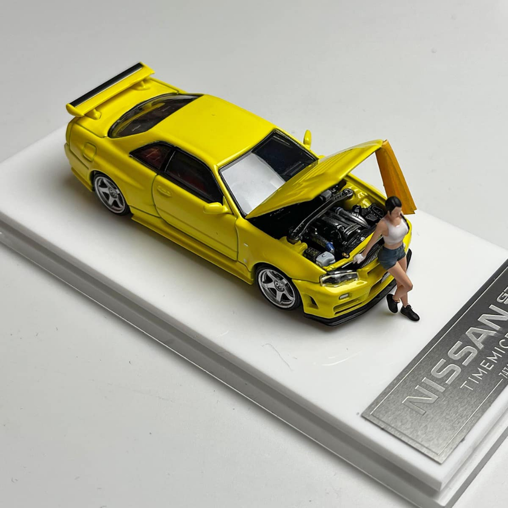 MÔ HÌNH 1:64 TIME MICRO - Nissan Skyline GT-R R34, Nismo Z-Tune (Yellow ...