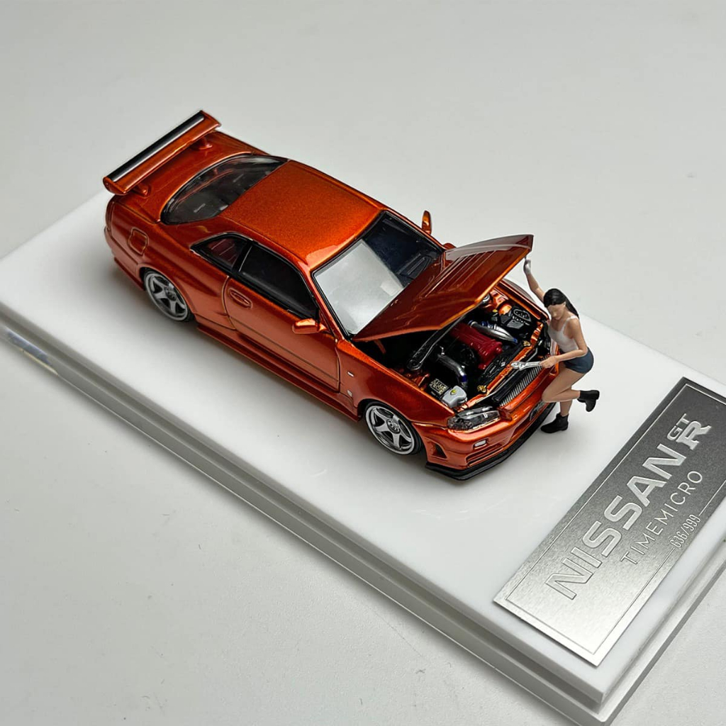 MÔ HÌNH 1:64 TIME MICRO - Nissan Skyline GT-R R34, Nismo Z-Tune (Yellow ...