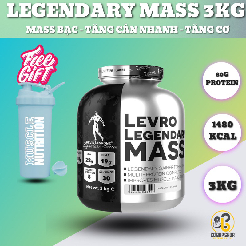 [ MASS BẠC 3KG ] - LEVRO LEGENDARY MASS - TĂNG CÂN NHANH GIÁ RẺ - HỖ ...