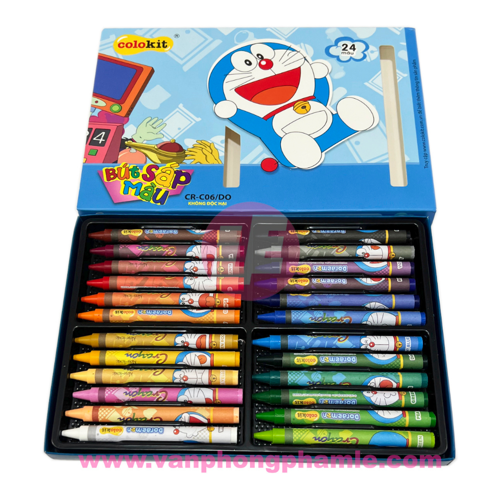 Sáp colokit Thiên Long CR-06/DO doremon 24 màu (Hộp) | Shopee Việt Nam