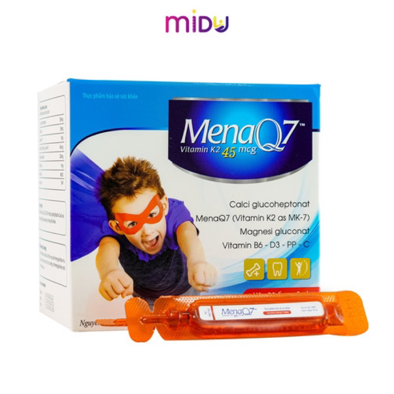MenaQ7 K2 45mcg - Bổ sung K2, Calci, D3 hỗ trợ tăng cường hấp thu Calci ...