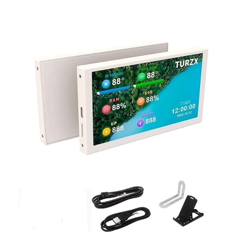 Màn hình 5 inch TURZX Turing Smart Screen hiển thị thông số PC không ...