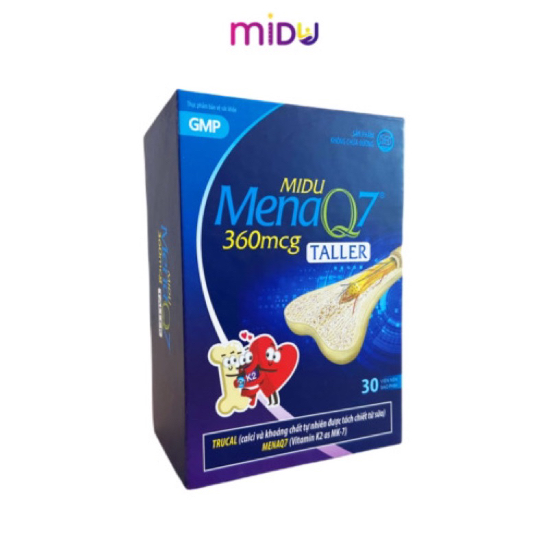 Midu MenaQ7 360mcg - Hỗ trợ chắc khỏe xương và phát triển chiều cao cho ...