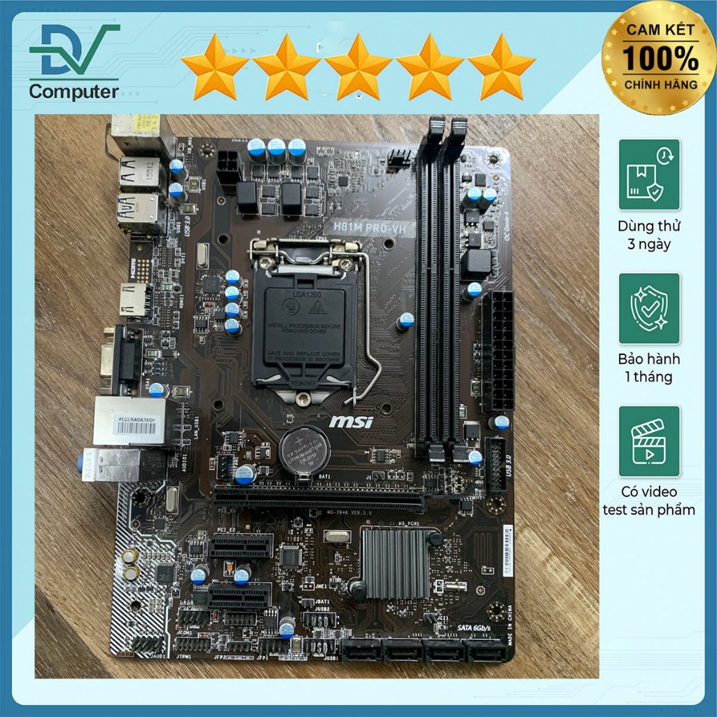 H110 M-PRO-VH MSI có HDMI đẹp BH 1 tháng | Shopee Việt Nam