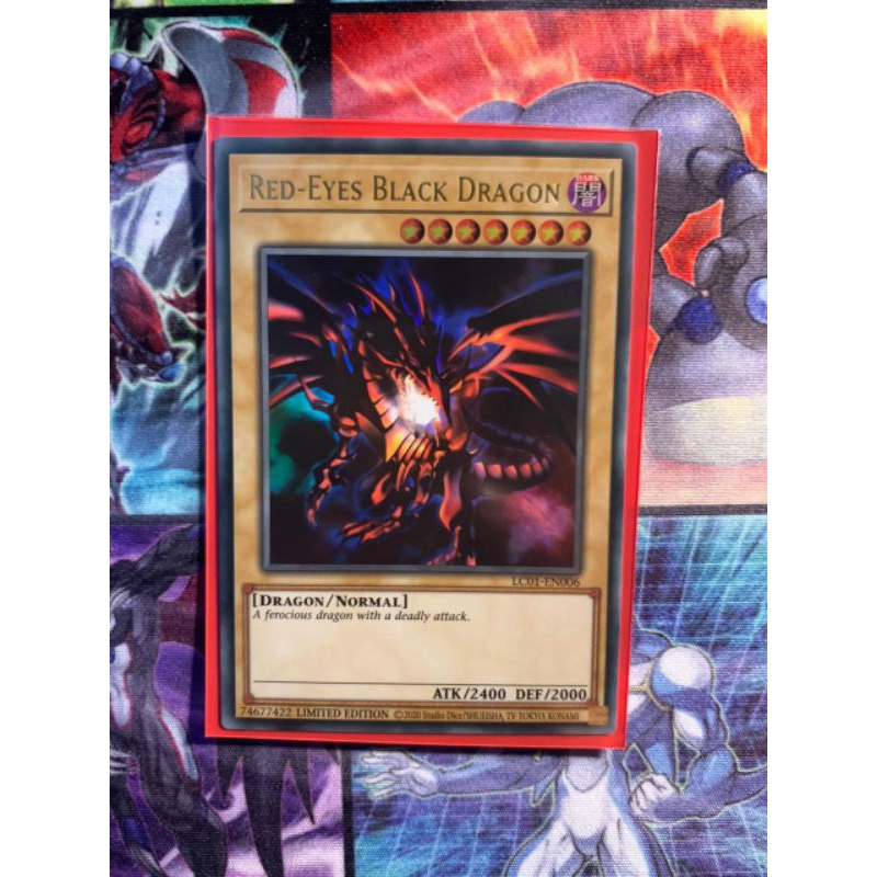 Bài Yugioh chính hãng của Konami ( Red - Eyes Black Dragon) | Shopee ...