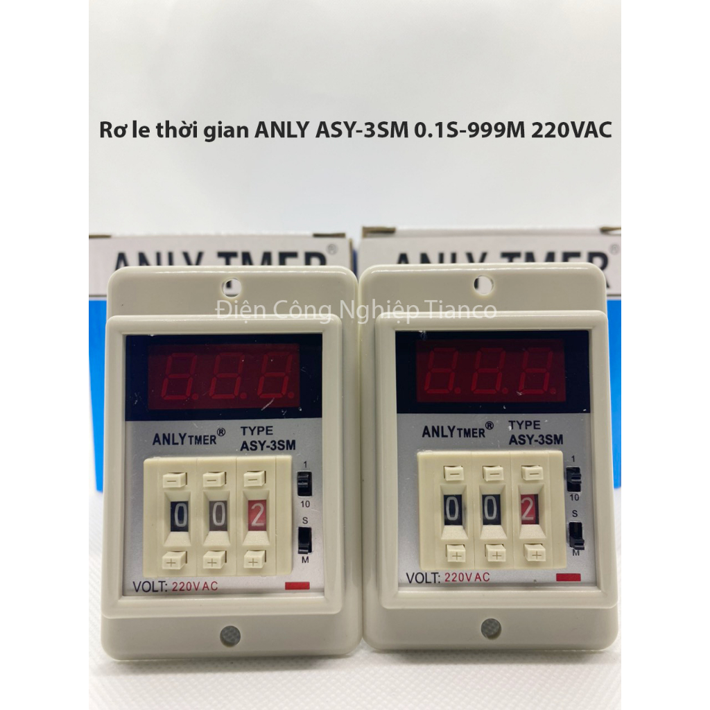 (Tặng kèm đế) Rơ le thời gian ASY-3D 220V kèm đế Đồng hồ hẹn giờ ASY-3SM 220V | Shopee Việt Nam