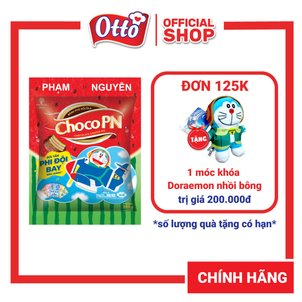 Bánh phủ socola Choco PN Dưa Hấu 204G | Bánh ăn vặt Socola | Đồ ăn vặt ...