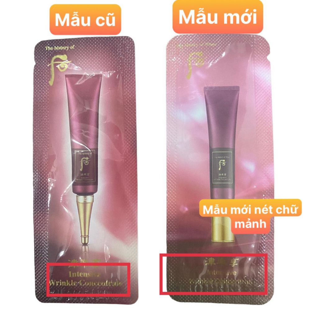 Kem Bàn Là Whoo Đỏ Xóa Nhăn Và Thâm Quầng Mắt Whoo đỏ 1ml | Shopee Việt Nam