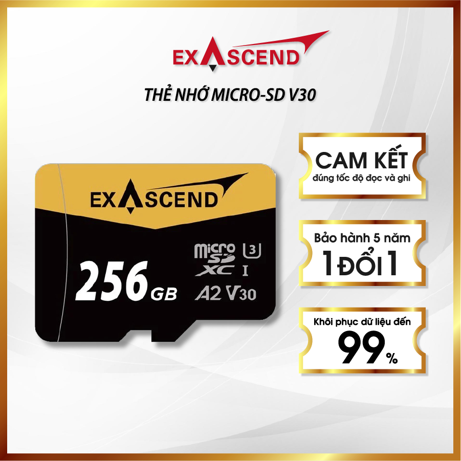 Thẻ nhớ Exascend 256GB Catalyst UHS-I Micro SD card V30 | Shopee Việt Nam