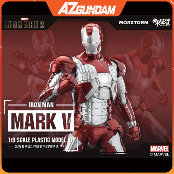 Mô hình Lắp Ráp 1/9 Scale IRON MAN MARK V (MK5) DELUXE (PLAMO) Morstorm ...