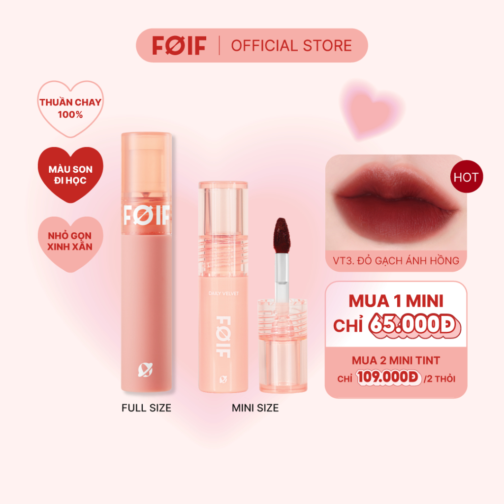 [FOIF by MERZY] [NEW] Son Kem Lì FOIF Daily Velvet Tint 3g | Shopee ...