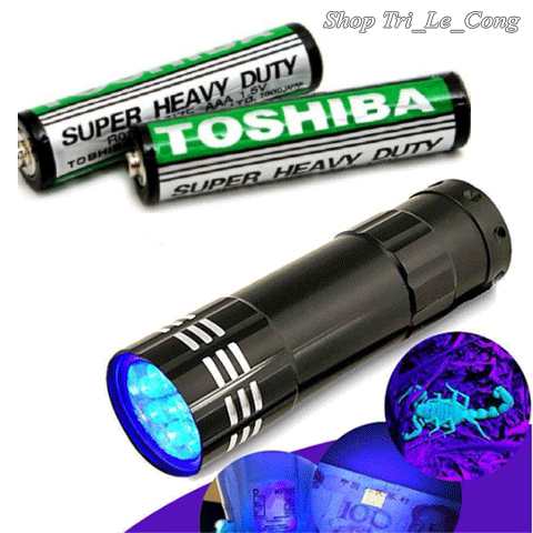 Đèn LED UV chiếu tia cực tím kiểm tra tiền thật giả đa năng soi rọi làm ...