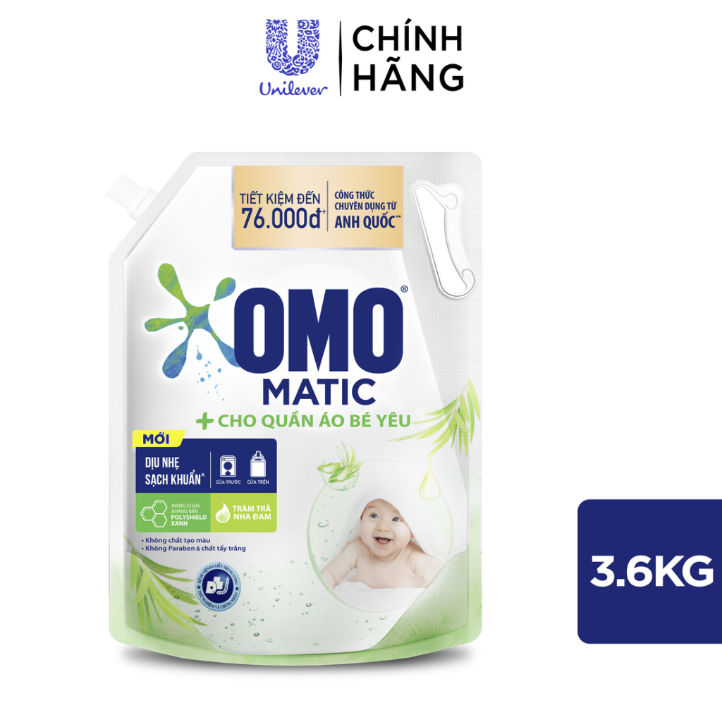 Túi nước giặt OMO Matic 3,6kg/ 3,9Kg | Shopee Việt Nam